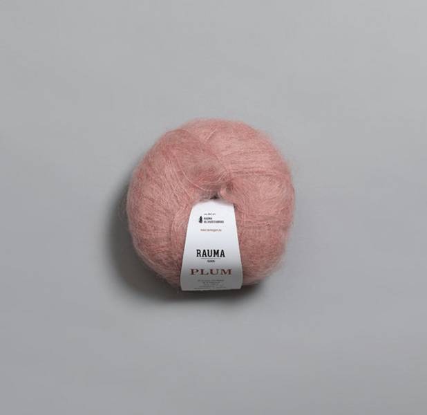 Rauma Plum 184 Rosa Bris mohair garn - SATURNIA GARN